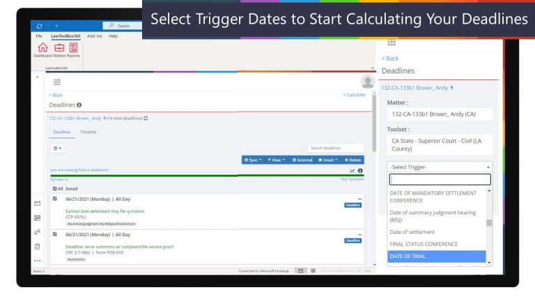 Legal Software | Automated Calendaring for Law Firms & Legal Dept.